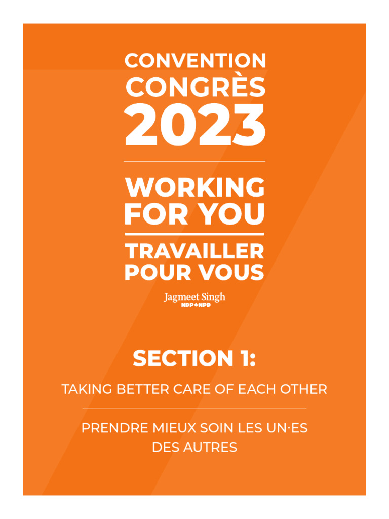 NDP Convention 2023 - Resolutions | PDF | International Labour ...
