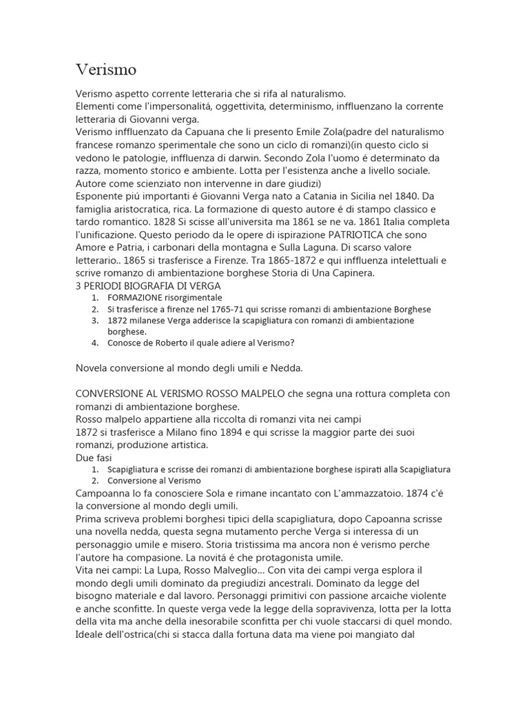 Verismo | PDF