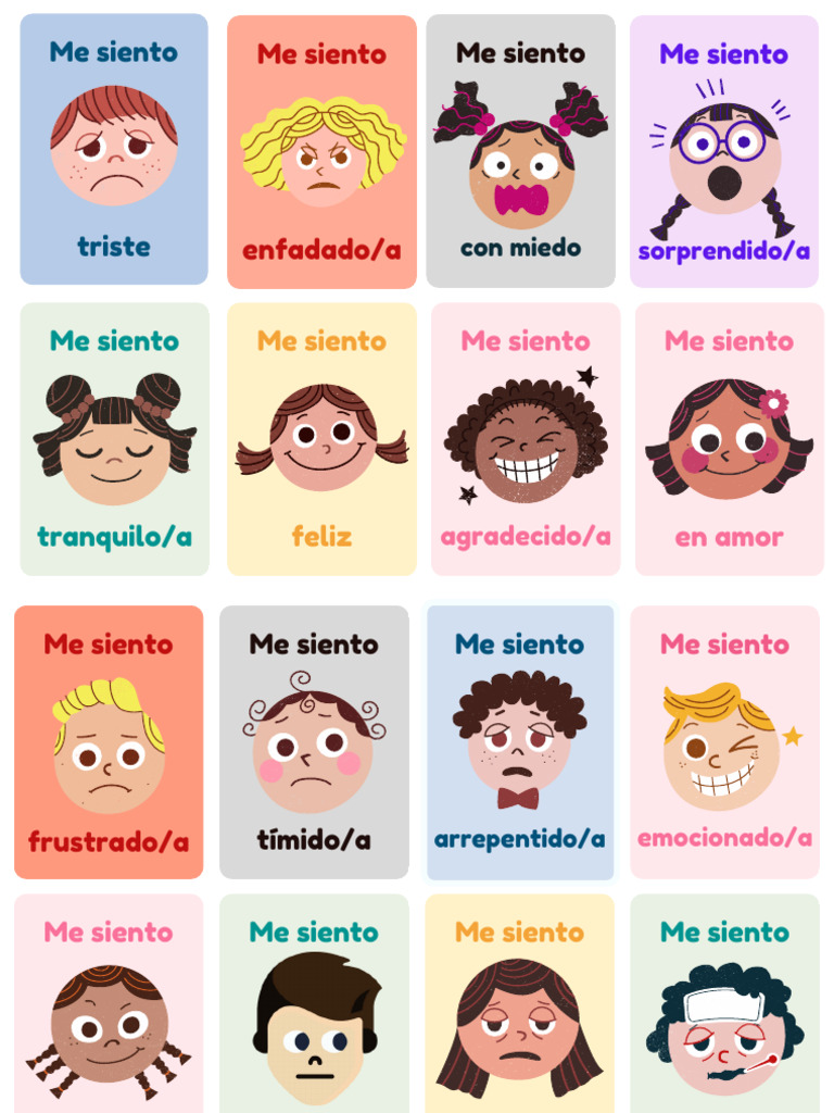 Tarjetas Emociones | PDF