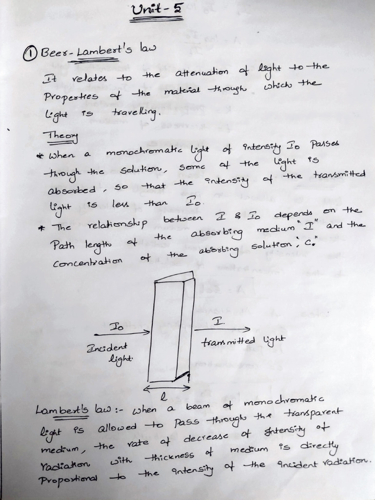 Unit - 5 Chemistry Short Notes | PDF