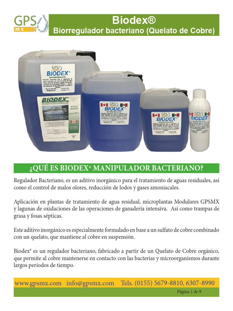 Biodex® Bioregulador Bacteriano 2020-Comprimido | PDF | Aguas ...