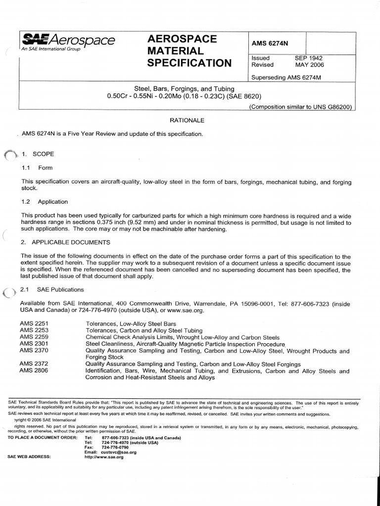 Ams 6274 N | PDF
