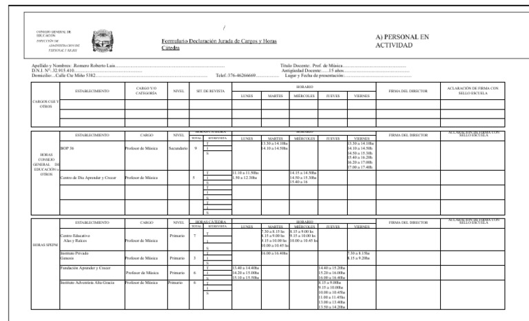 DECLARACION JURADA formulario_rh-119 (1).docx-1 | PDF