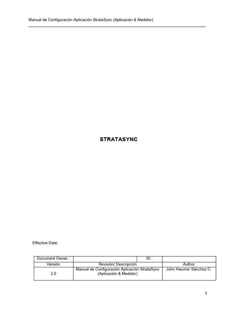 Manual de Configuracion de Stratasync V03 | PDF | Informática