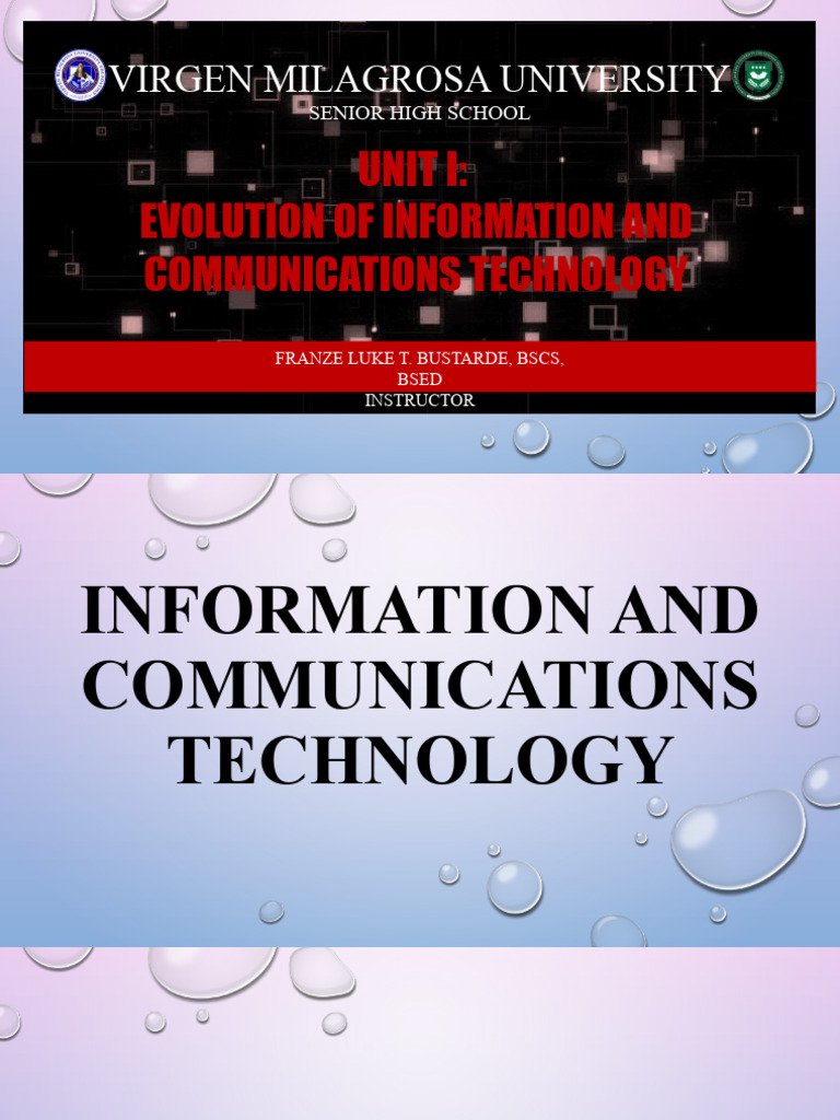 LESSON 1 Evolution of The ICT | PDF