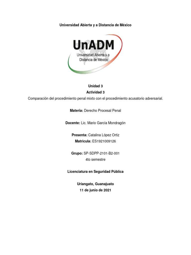 DPP U3 A3 Calo | PDF | Procedimiento Criminal | Sentencia (ley)