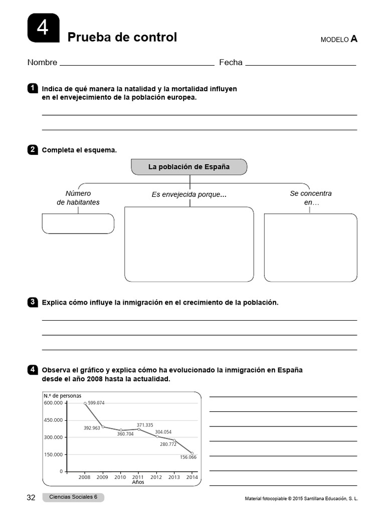 Ficha A Ud4 y Soluciones - Sociales 6º | PDF