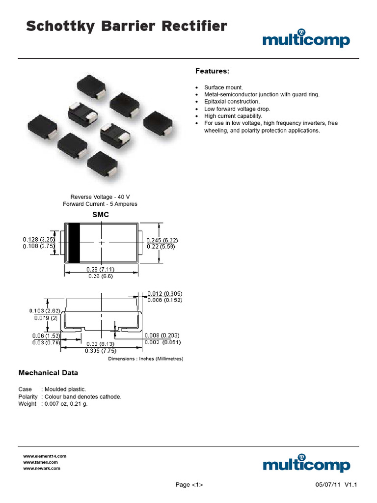 Multicomp-SS54-datasheet | PDF