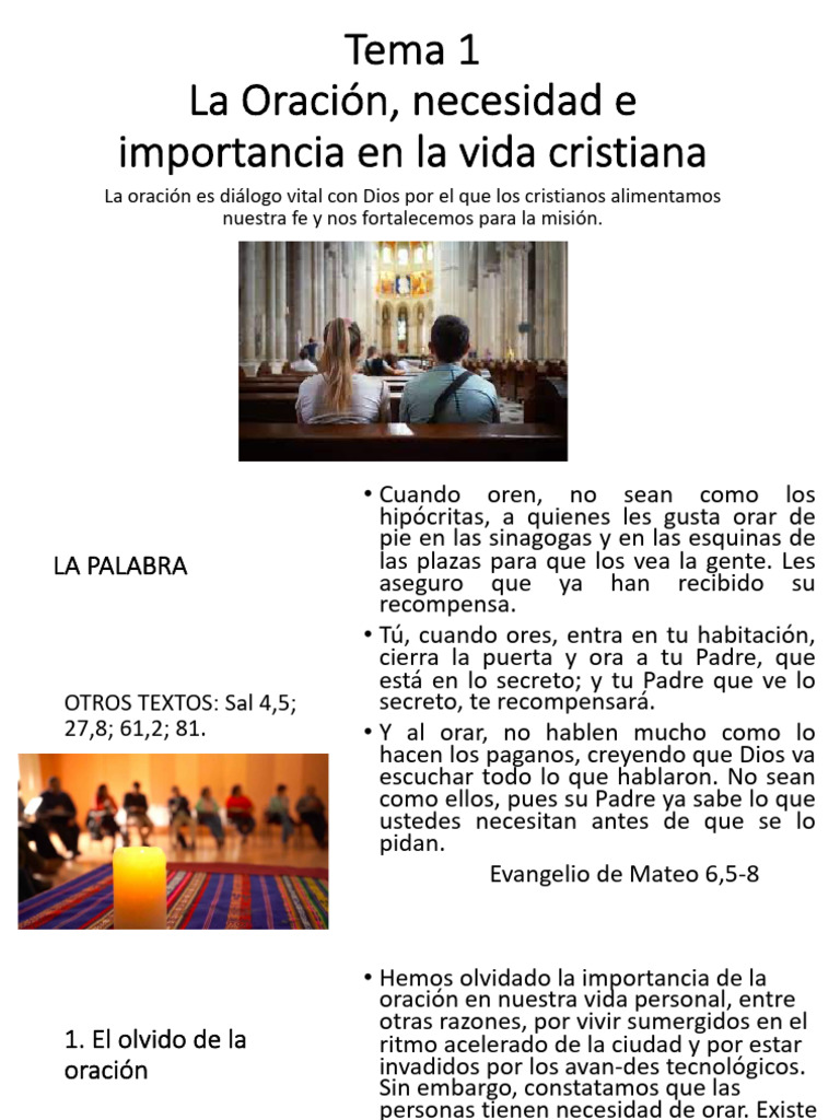 La Oración: Clave en la Vida Cristiana | PDF | Oración | Fe