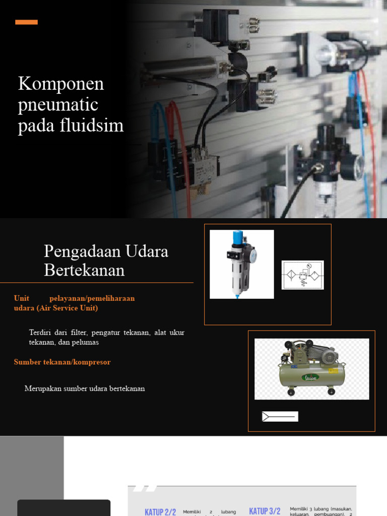 Komponen Pneumatic Pada Fluidsim | PDF