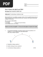 Fysik 2 Exempelprov | PDF