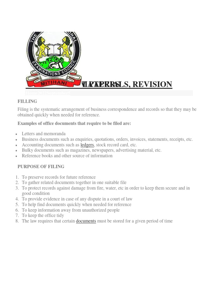 Filing Notes | PDF | Floppy Disk | Computer Data Storage