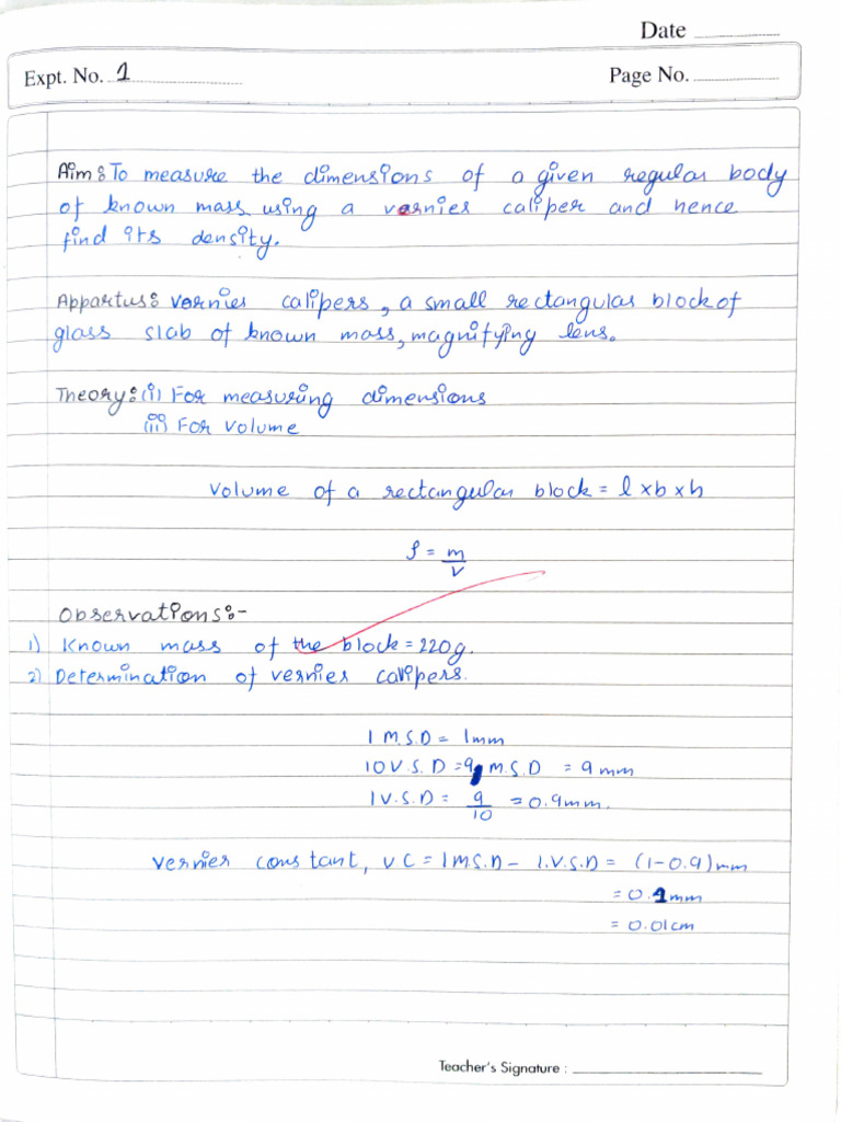 Physics Practical Class Xi | PDF | Mechanical Engineering | Wire