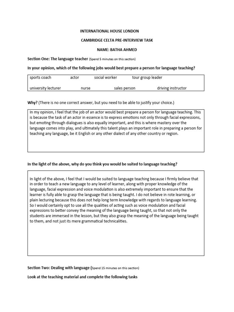 _Pre Interview Solved Script(Batha Ahmed) | PDF _Pre Interview Solved Script(Batha Ahmed) | PDF