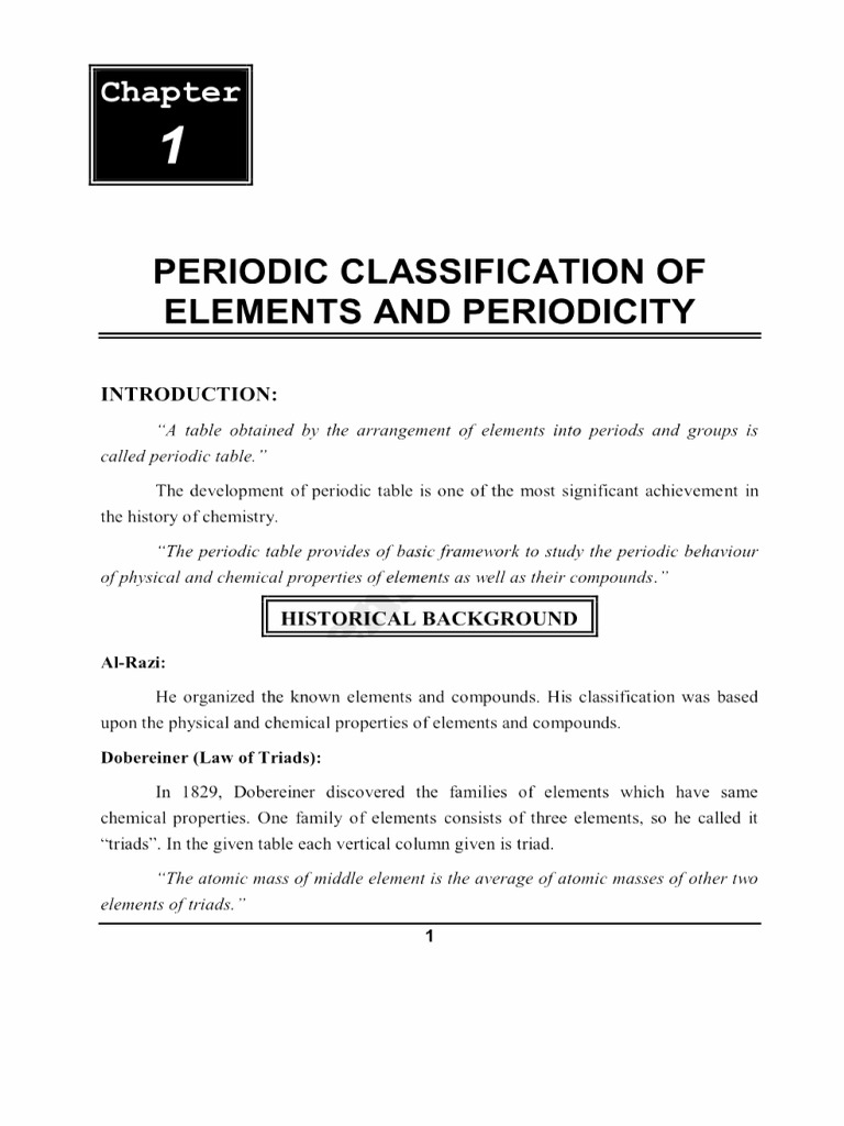 Chapter 1 Chemistry Notes 12th Class | PDF
