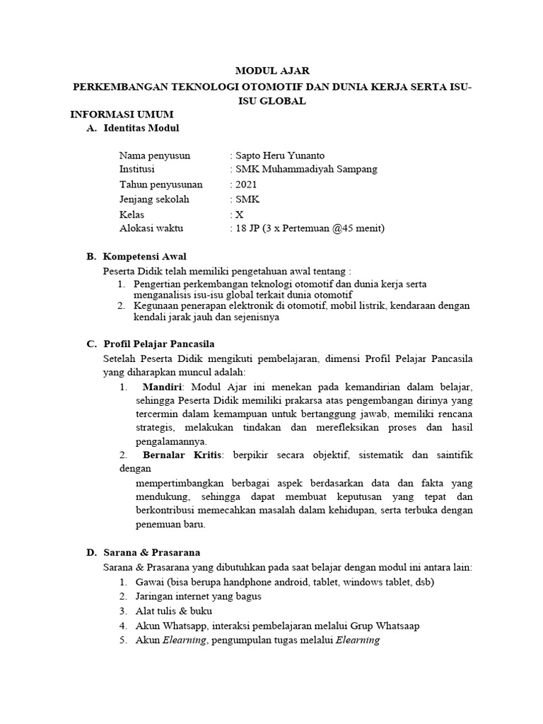 Modul Ajar Elemen 2 | PDF Modul Ajar Elemen 2 | PDF