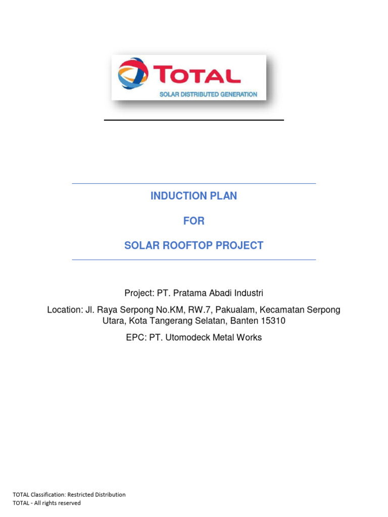 Induction Plan | PDF