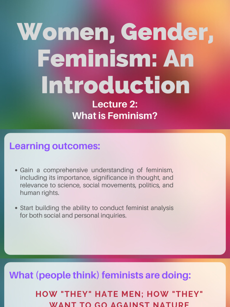 Slides - Lecture 2 - Fall 2023 - Intro - Gender | PDF | Gender Studies ...