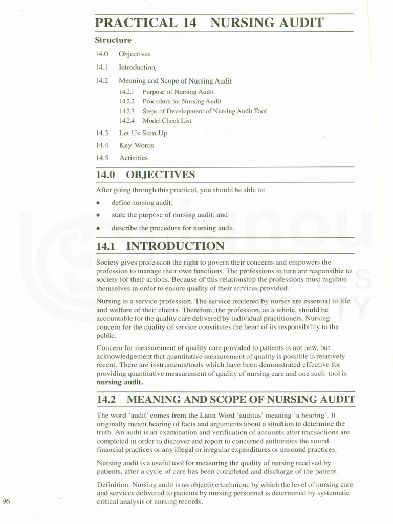 Practical 14 | PDF | Audit | Nursing Practical 14 | PDF | Audit | Nursing