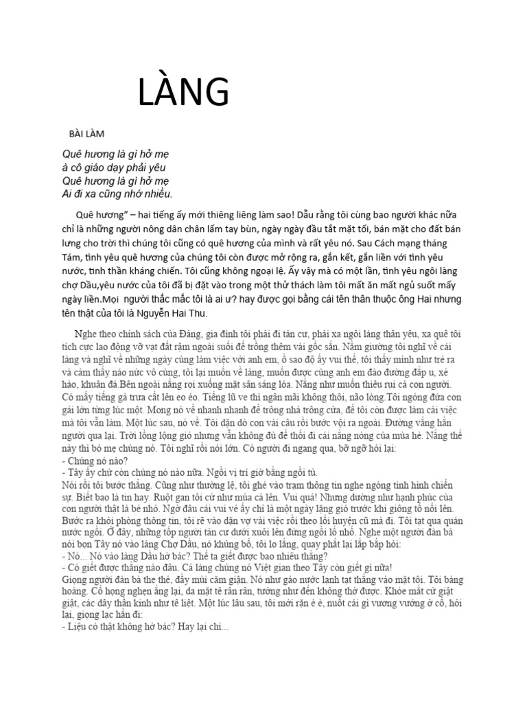 LÀNG | PDF