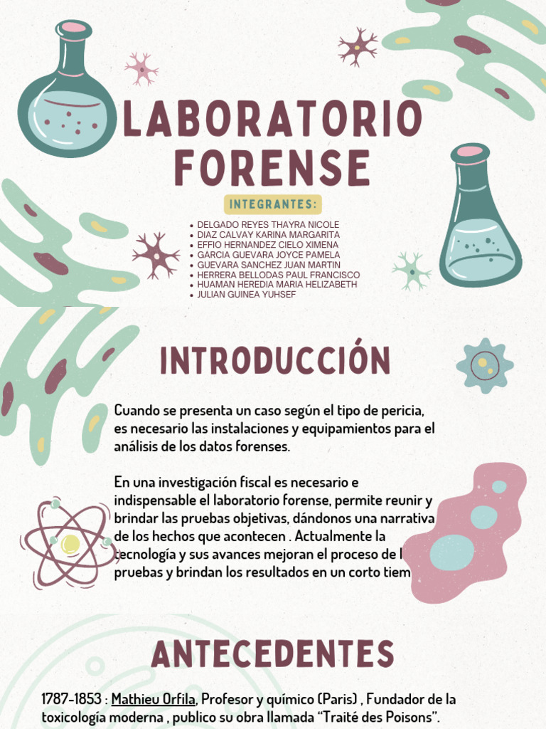 Laboratorio Forense | PDF | Ciencia forense | Laboratorios