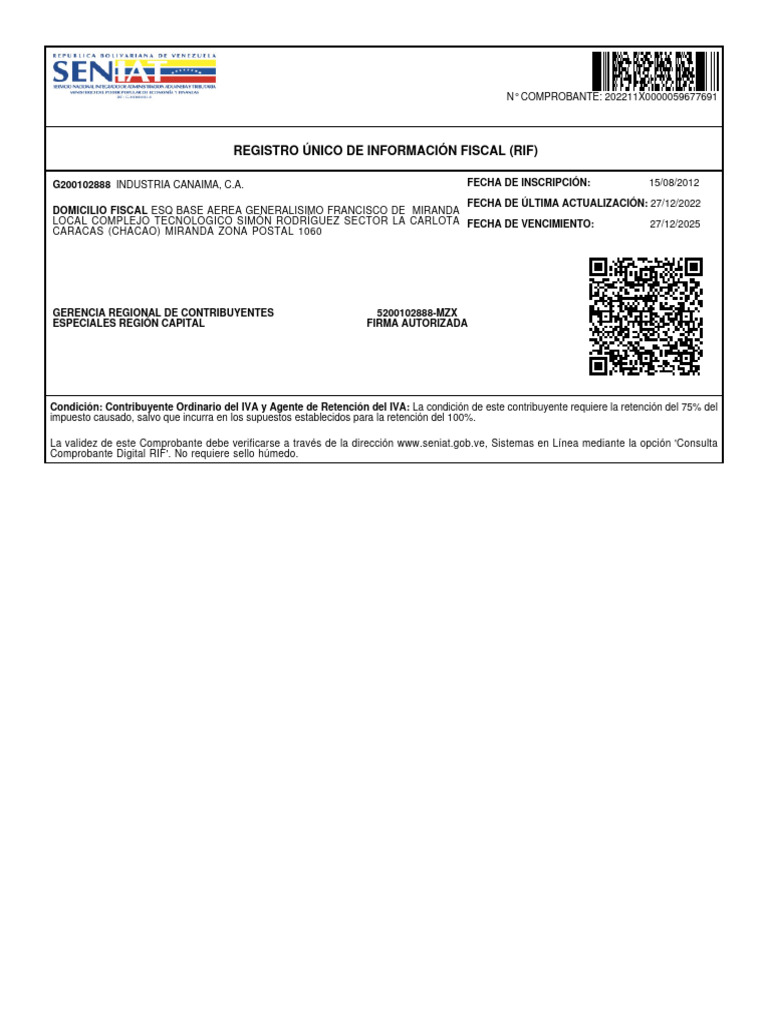 Rif Canaima Actualizado | PDF