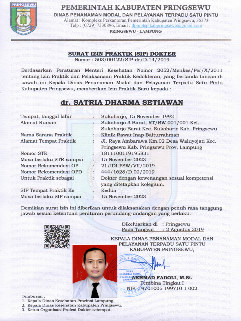 SIP DR Satria | PDF