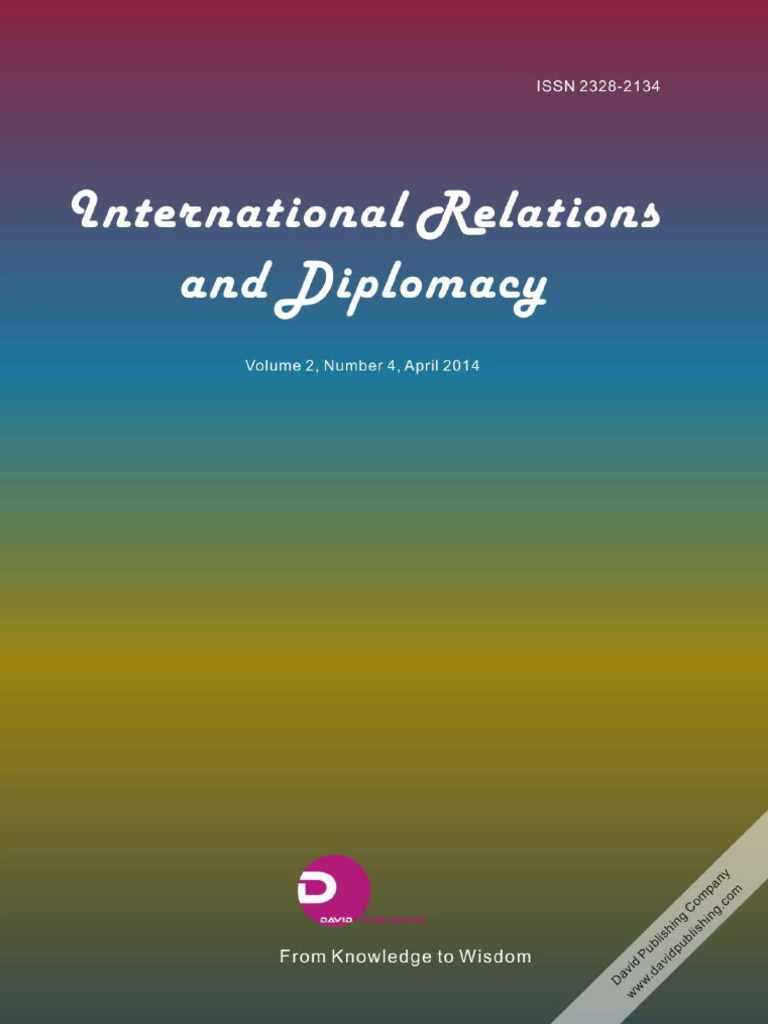 International Relations and Diplomacy IS | PDF | Social Science