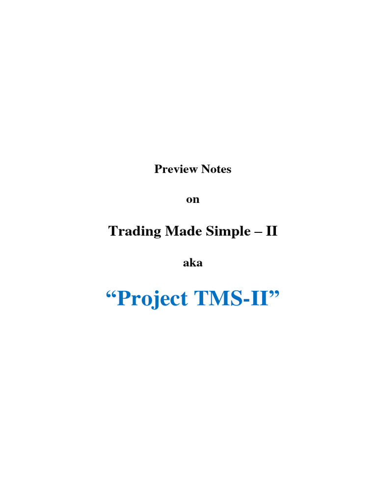 TMS-II Preview Notes | PDF
