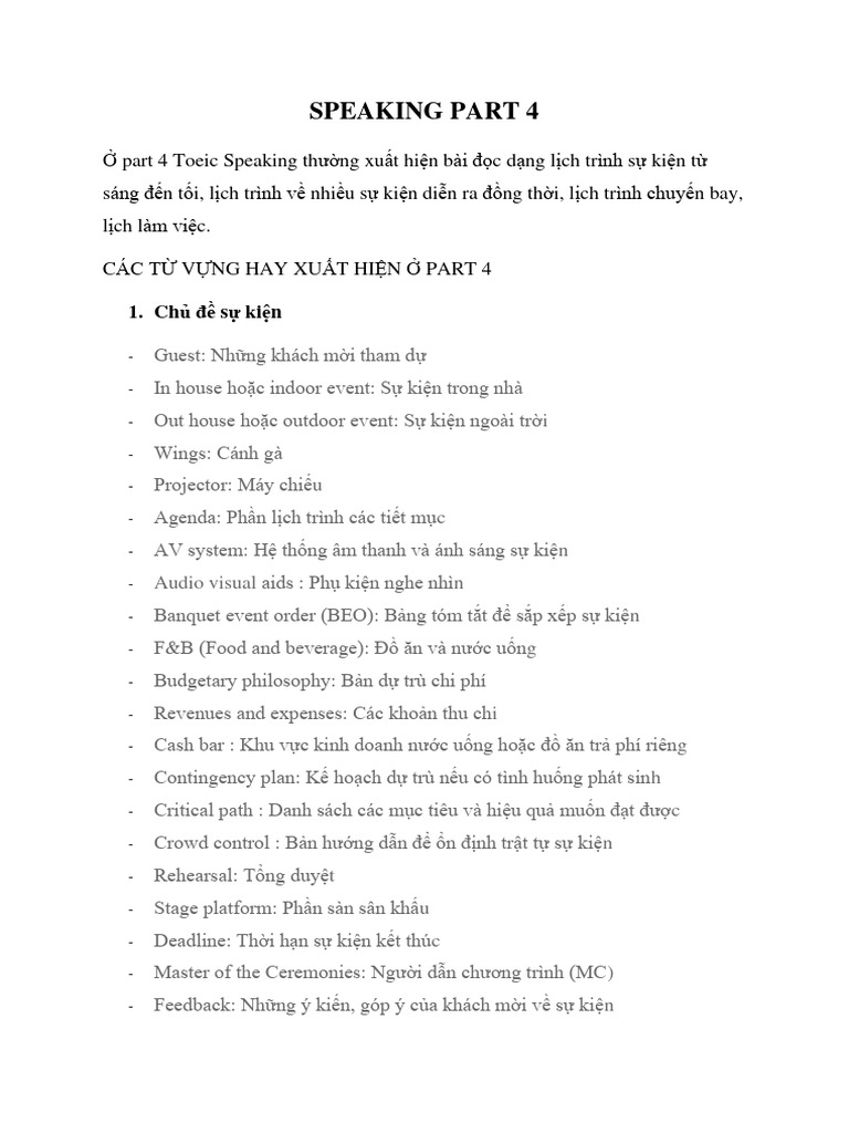 Speaking Part 4 | PDF