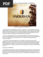 Historia y Productos de Induban | PDF | café | República Dominicana