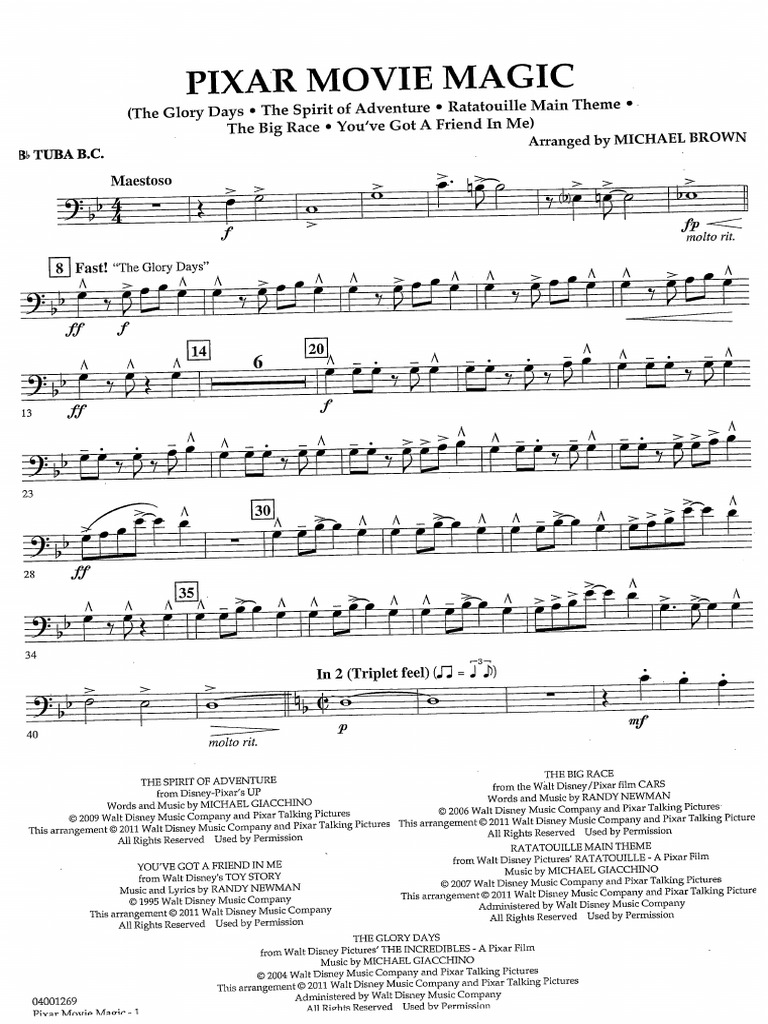 Tuba Pixar Movie Magic | PDF