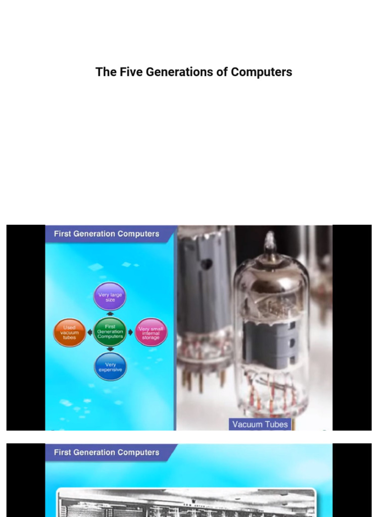 The Five Generations of Computers | PDF