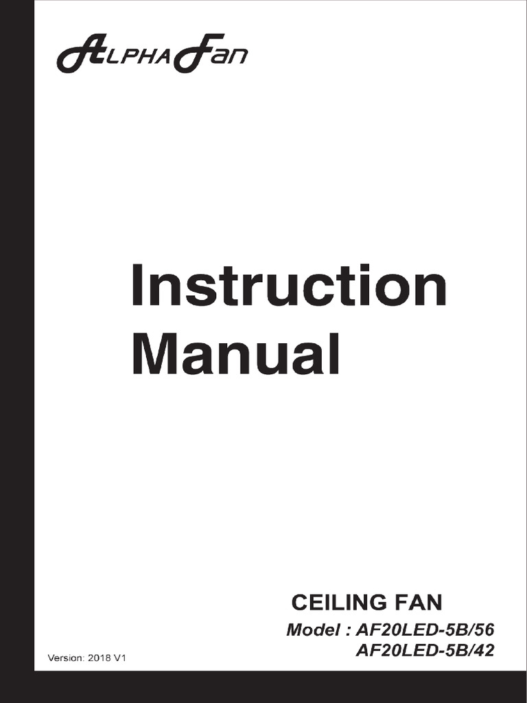 Alpha Fan Instruction | PDF