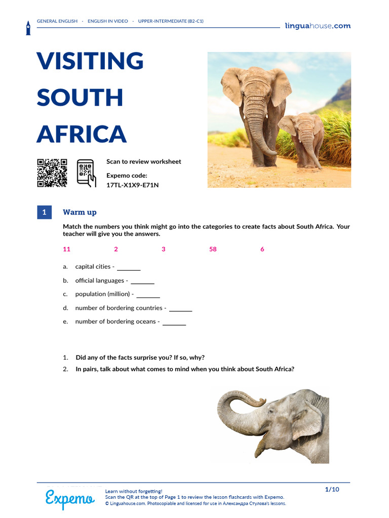 visiting-south-africa-british-english-student | PDF | South Africa | Africa