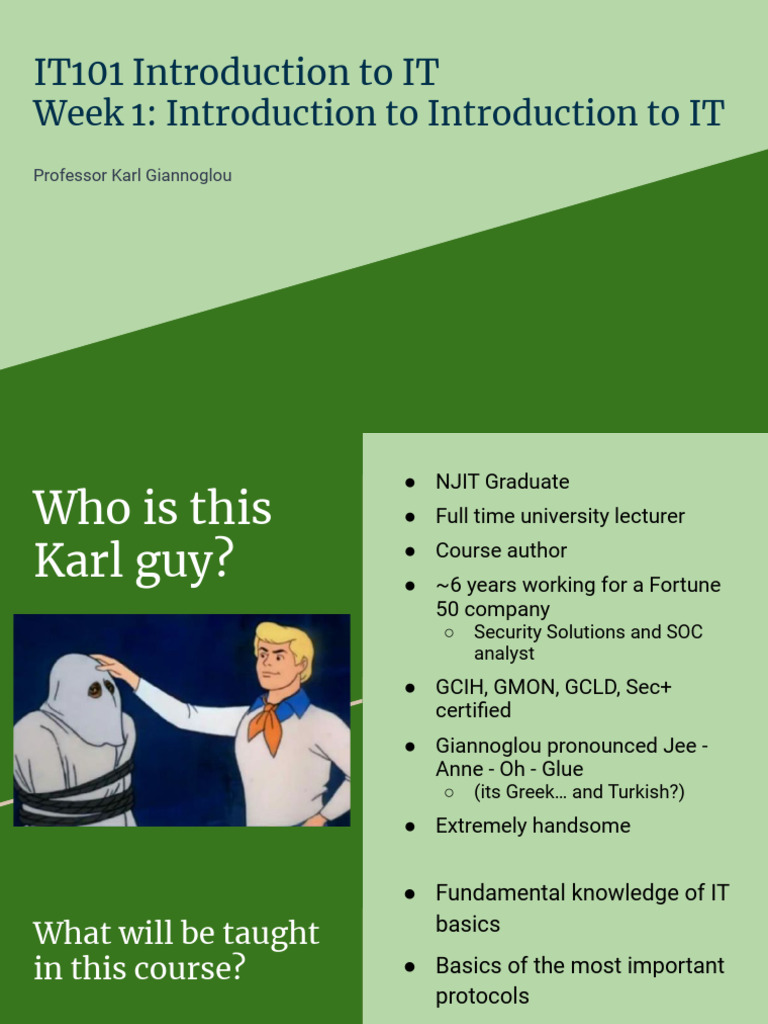 IT 101 Week 1 - Intro To IT | PDF | Computer Data Storage | Solid State Drive