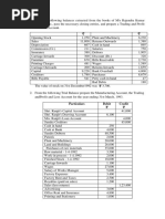 Income Statement Practice Problems | PDF | Net Income | Expense