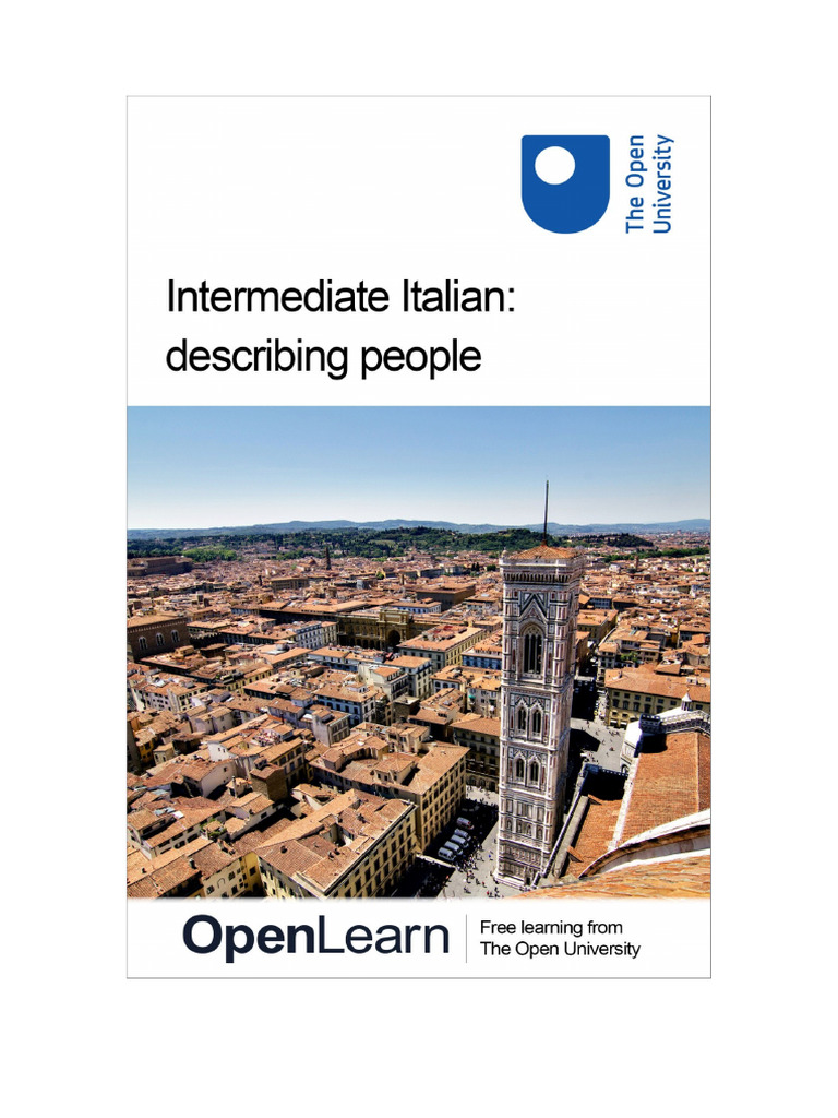 Intermediate Italian Describing People | PDF