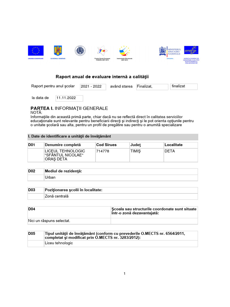 Raei 2021-2022 | PDF