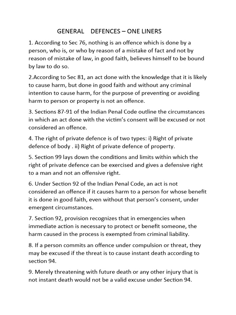General Defences | PDF