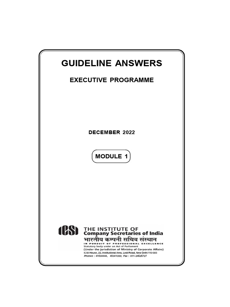 Ep Module I Dec2022 | PDF