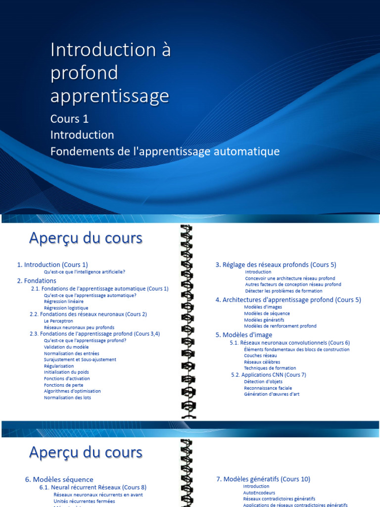 1 - Deep Learning - FR | PDF | Apprentissage automatique | Régression ...