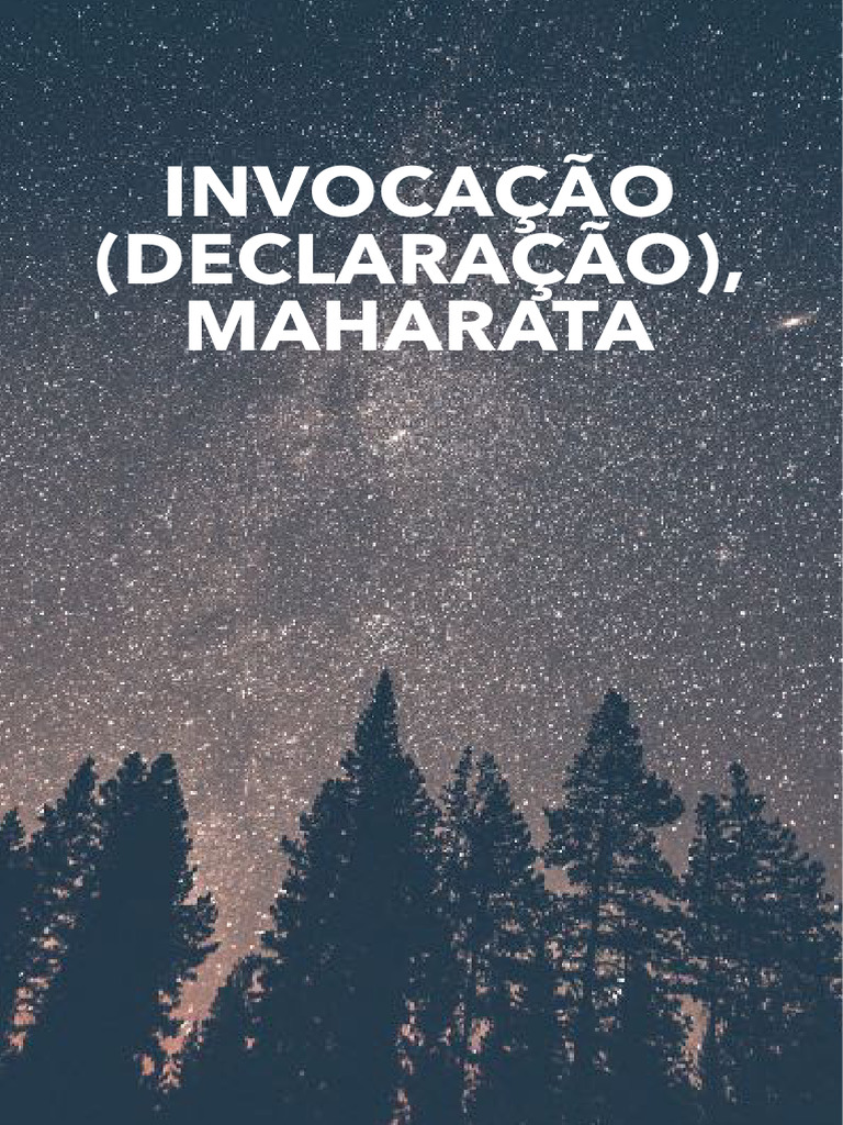 INVOCAÇÃO (DECLARAÇÃO), MAHARATA | PDF | Deus | Amor