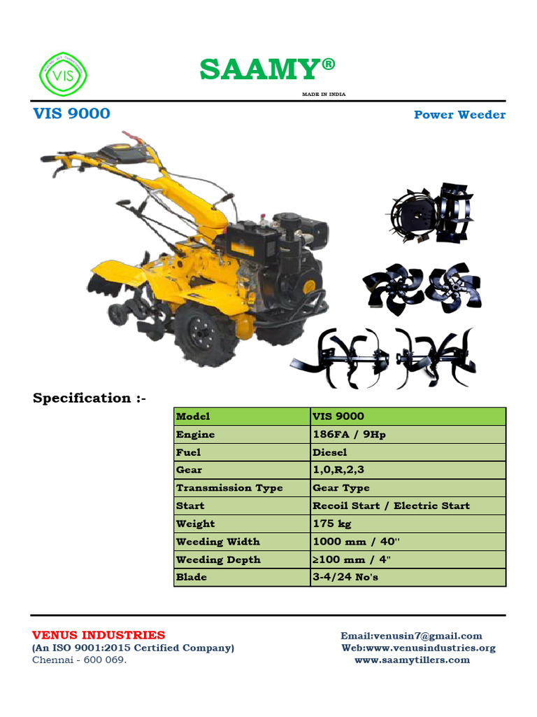 VIS 9000 9Hp Phamplet | PDF