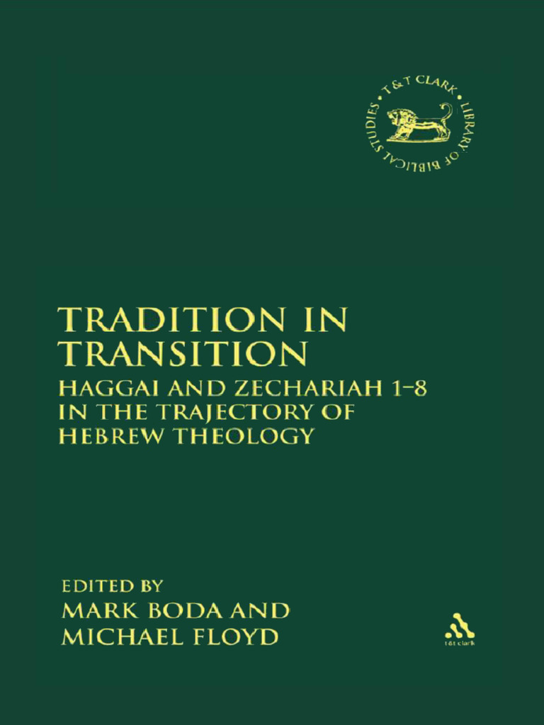 (the Library of Hebrew Bible_Old Testament Studies 475) Mark J. Boda ...