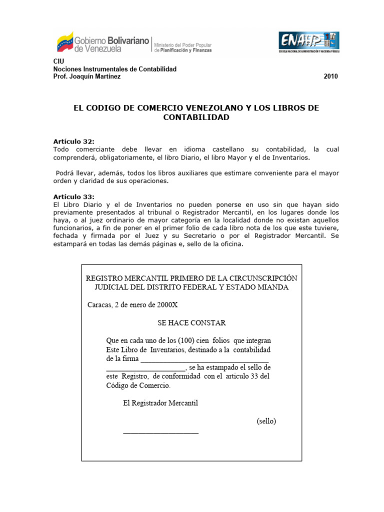 Base Legal de La Contabilidad | PDF