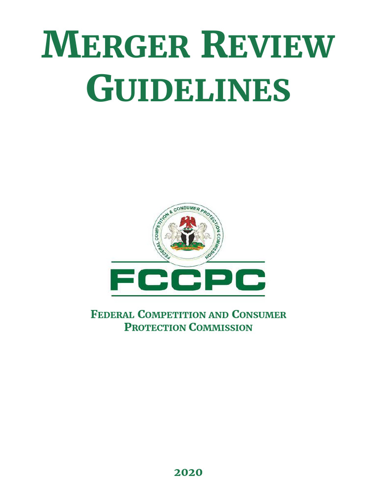(FCCPC) Merger-Review-Guidelines | PDF | Mergers And Acquisitions ...
