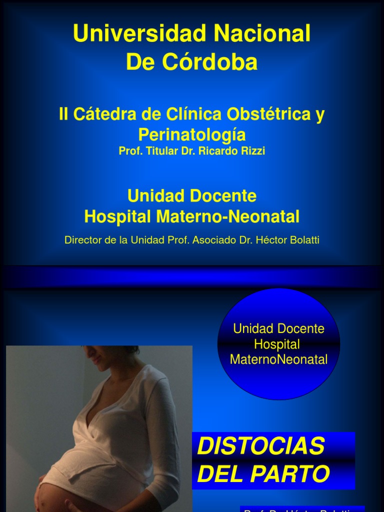 Distocias Del Parto | PDF | Pelvis | Parto