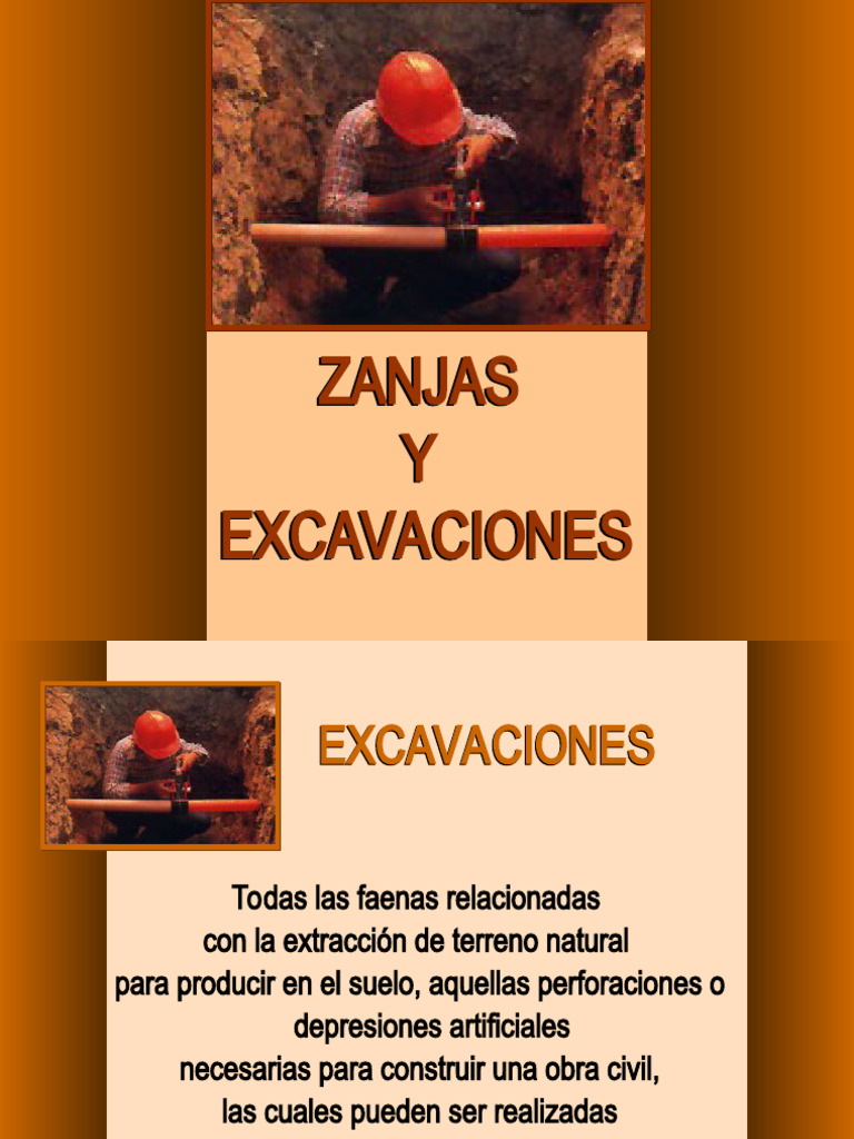 Power Point - Zanjas y Excavaciones - Ok | PDF | Ventilación ...