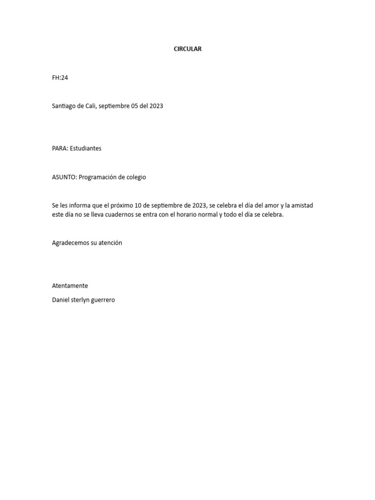 Circular Externa | PDF